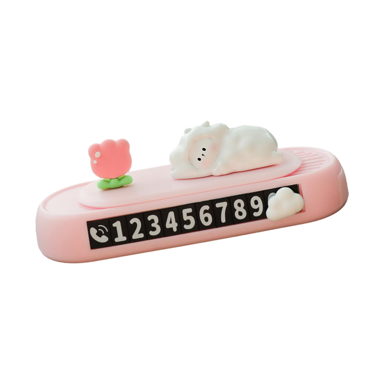 Tnarru Car Temporary Parking Card Car Interior Accessories Cute Hidden ...