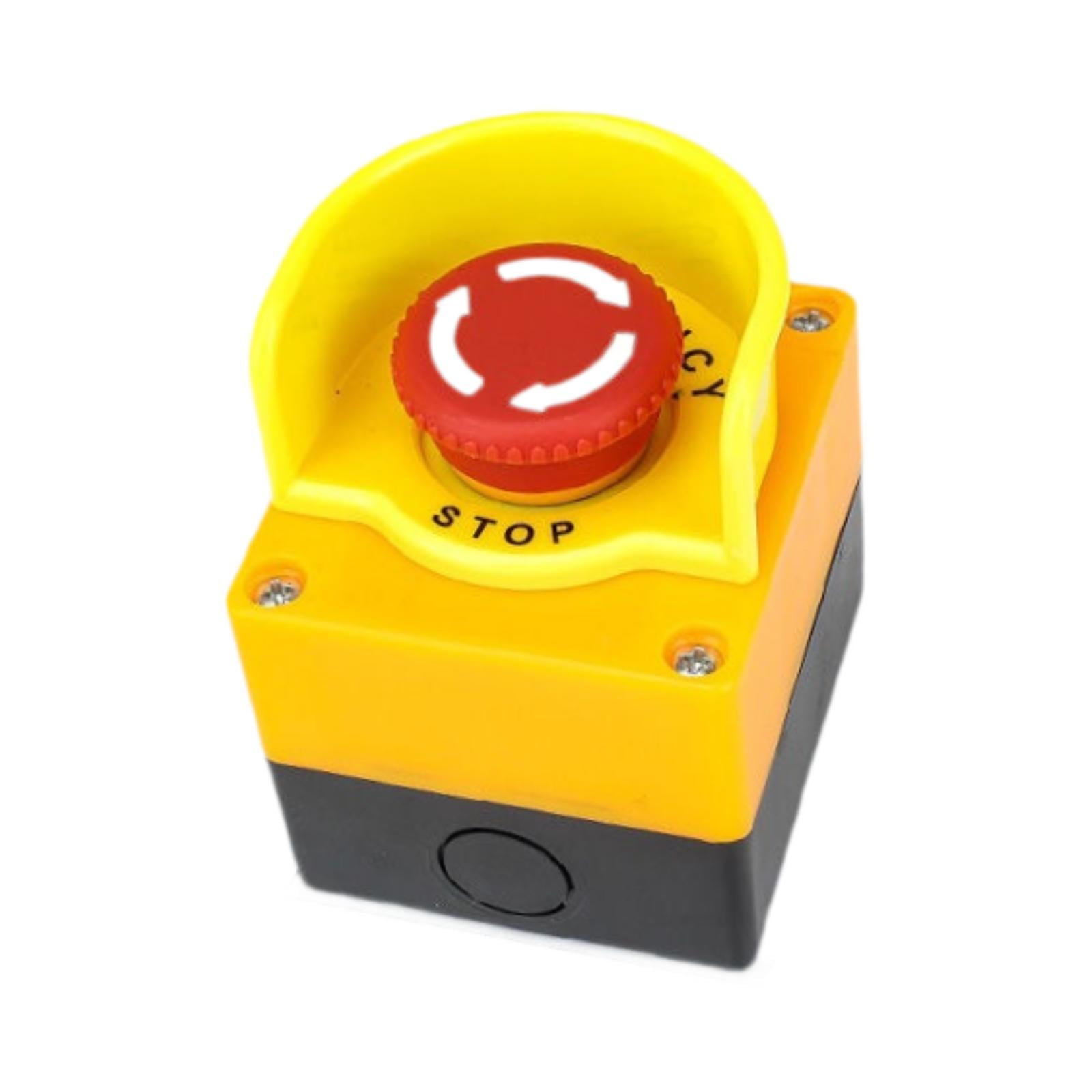 Tnarru Emergency Stop Button Switch, Weatherproof Push Button Switch ...