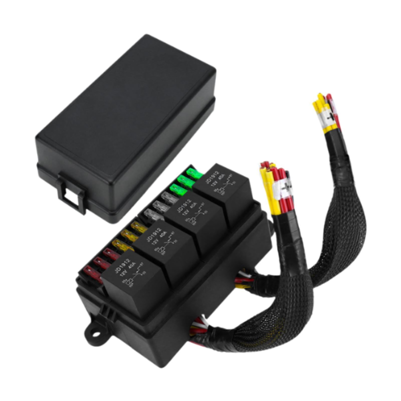 Tnarru Generic Fuse and Relay Box Prewired Relay Box Premium, Easily ...