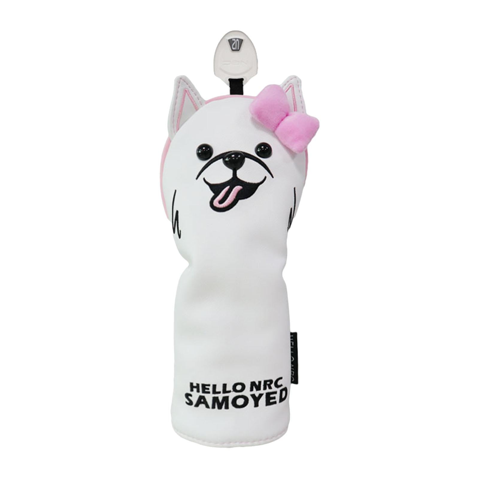 Tnarru Golf Club Head Cover Golf Wood Headcover Cute Dog Premium PU ...