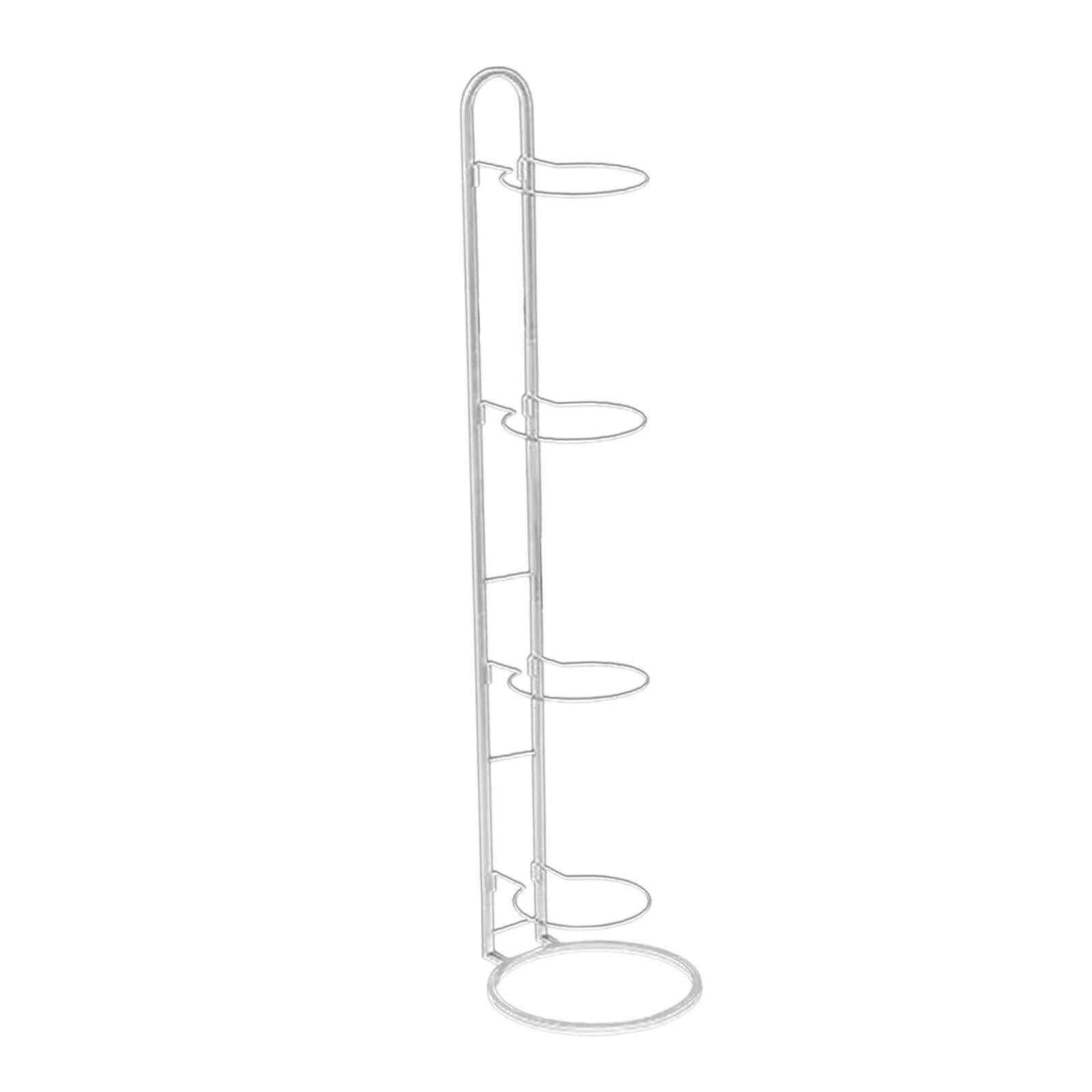 Tnarru Modern Metal Sports Ball Storage Rack, 4 Tier Ball Rack ...