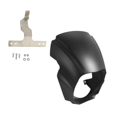 Emgo Venom Mini Cafe Black Fairing Windshield 5.75" Headlight Opening ...