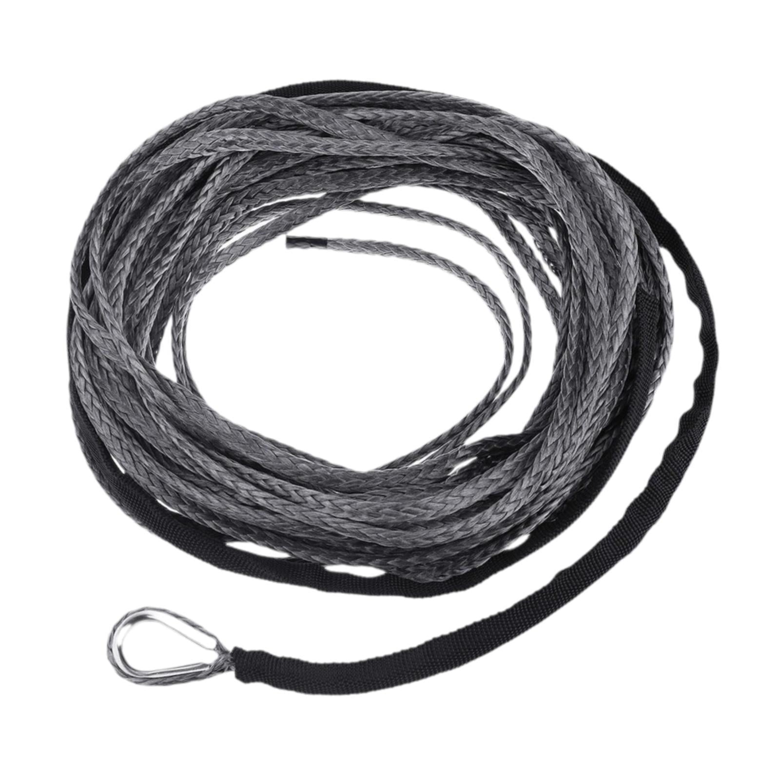 Tnarru Synthetic Winch Rope Car Towing Strap Portable 15M 8350lbs ...