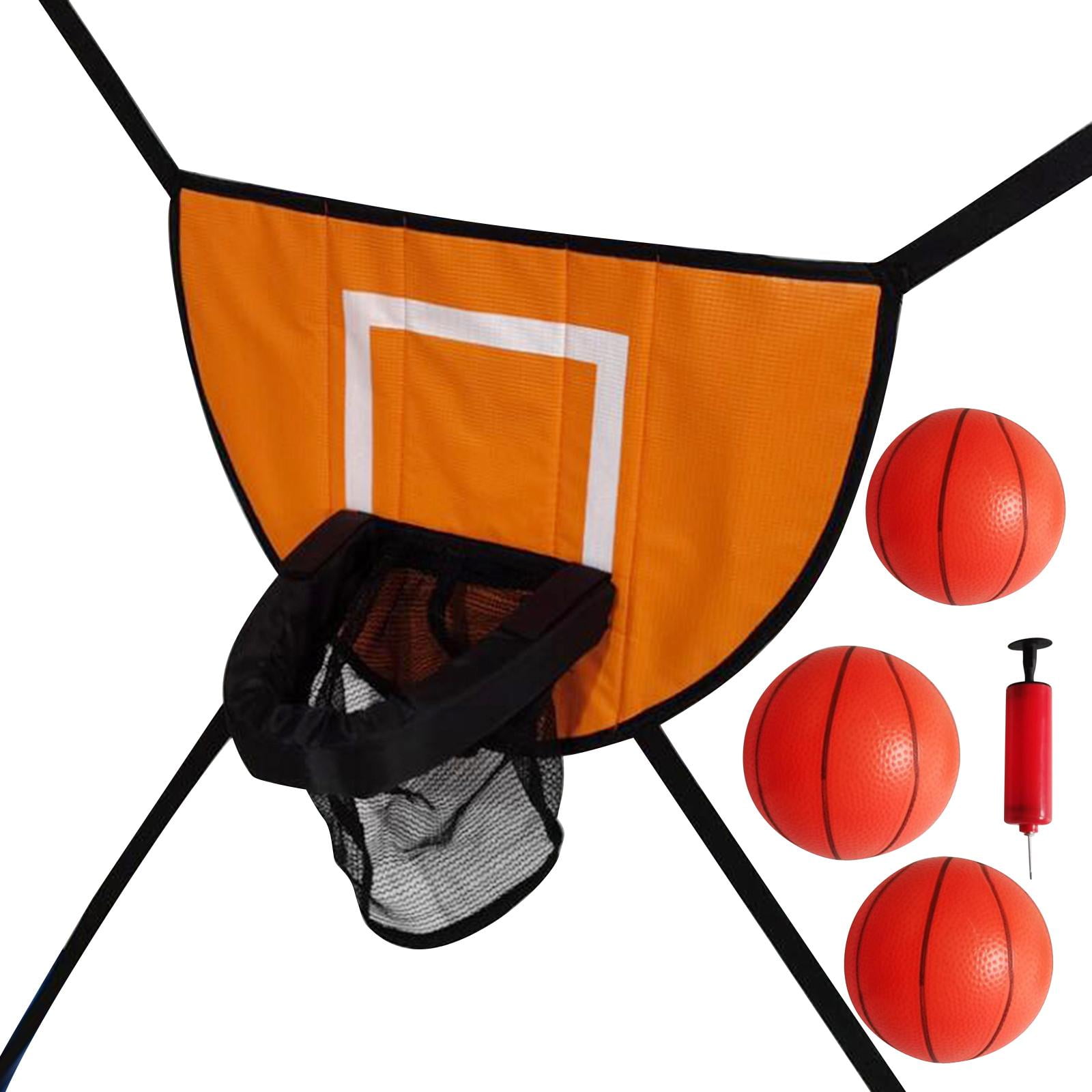 Tnarru Trampoline Basketball Hoop Goal Game Outdoor Children Basketball ...