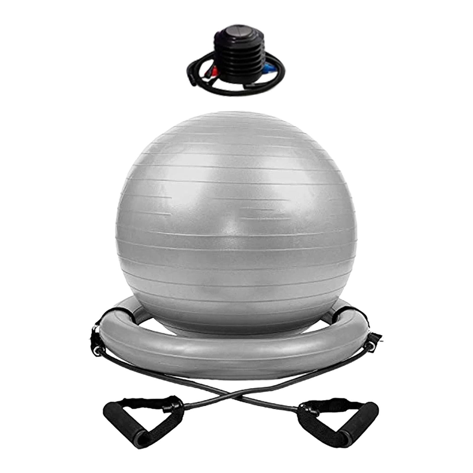 Tnarru Yoga Ball Chair Kit Exercise Pilates Ball Heavy Duty Portable ...