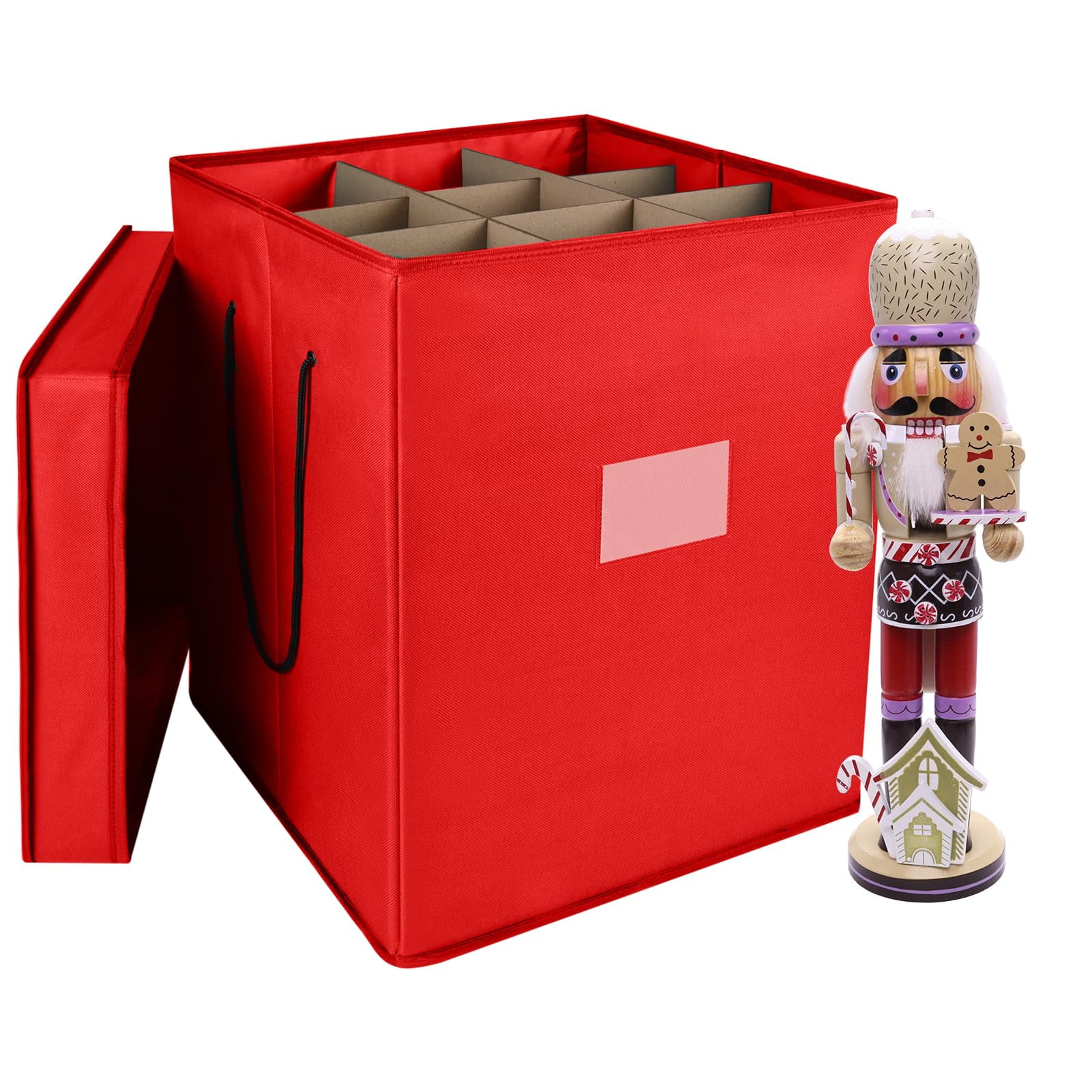 Tngan Christmas Nutcracker and Figurine Collectible Storage Box, Fits 9 ...