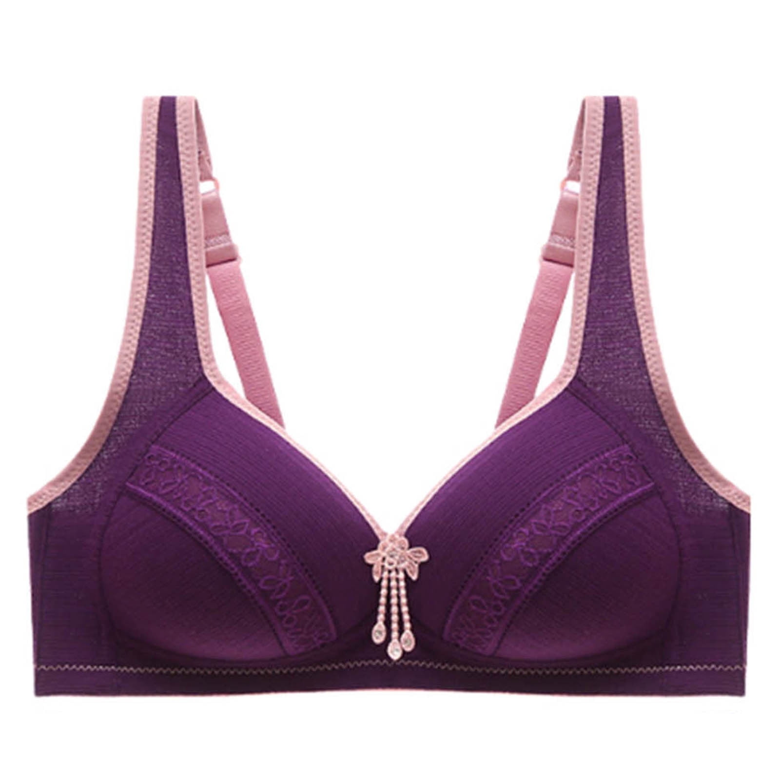 Tnhcen Built In Bra Tank Tops for Women Oversized Non-Wired Bra Glossy ...