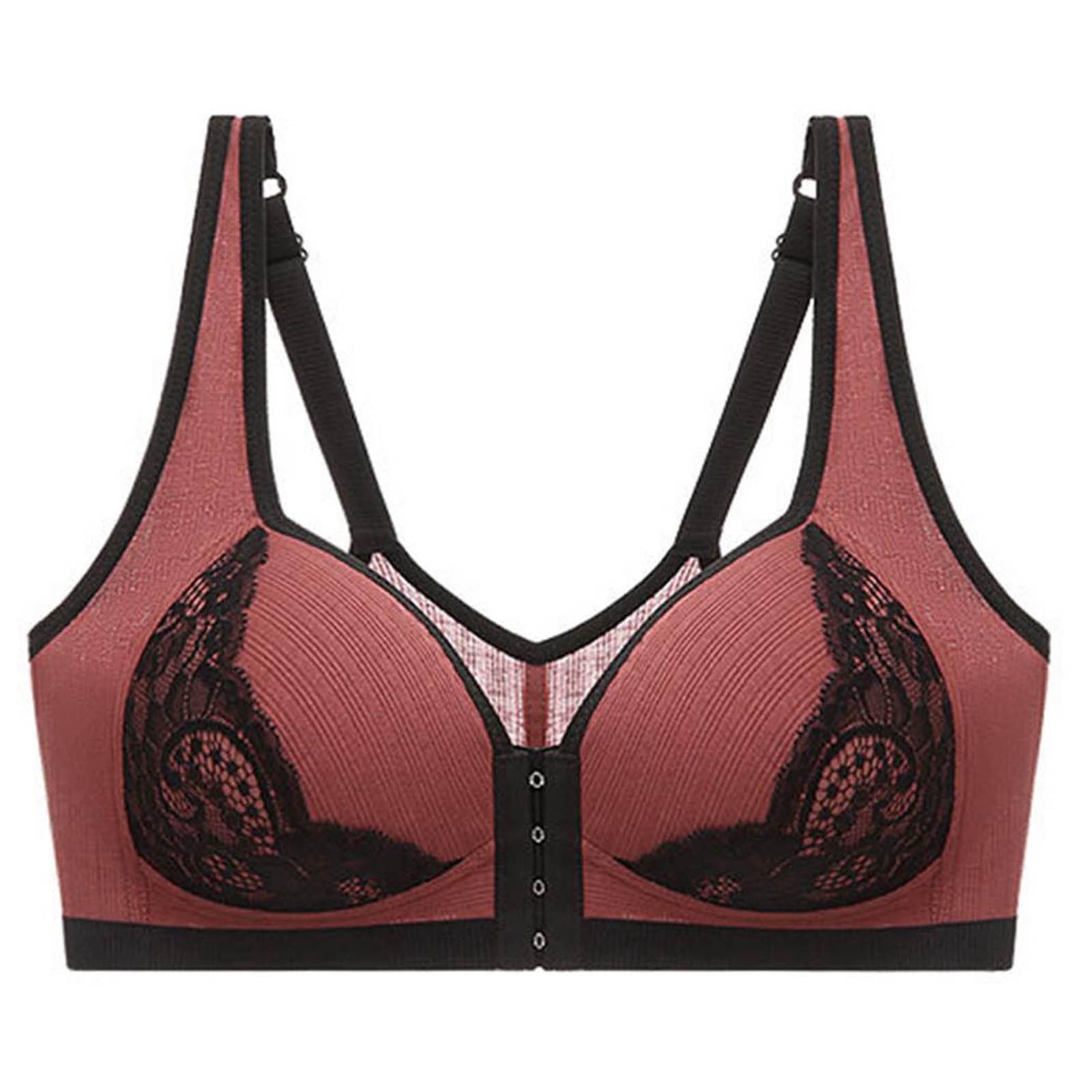 Tnhcen Underclothes for Women's Large Size Wireless Bra Glossy Push Up ...