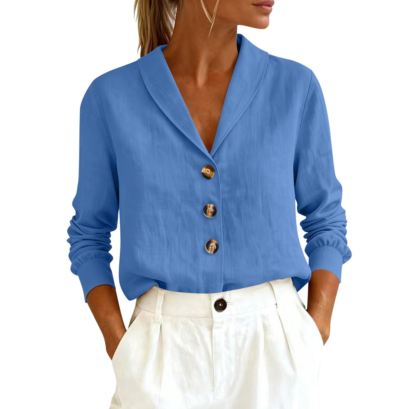 Tnhcen Women's Cottagecore Peter Pan Collar Blouse, 60% Cotton 40% ...