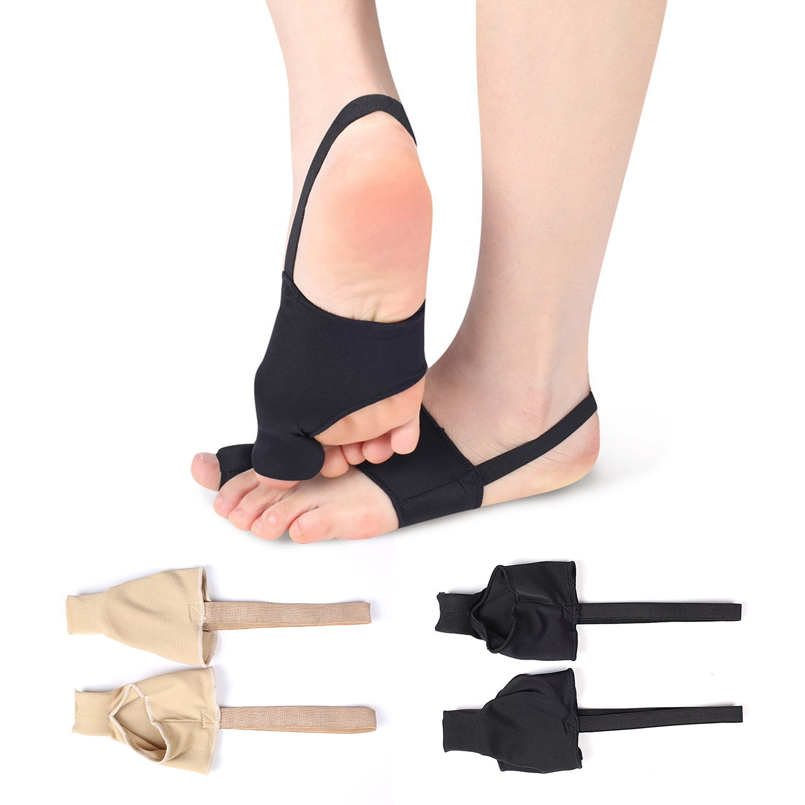 Tnobhg 1 Pair High Elastic Toe Corrector Split Toe Foot Sleeve Strap ...