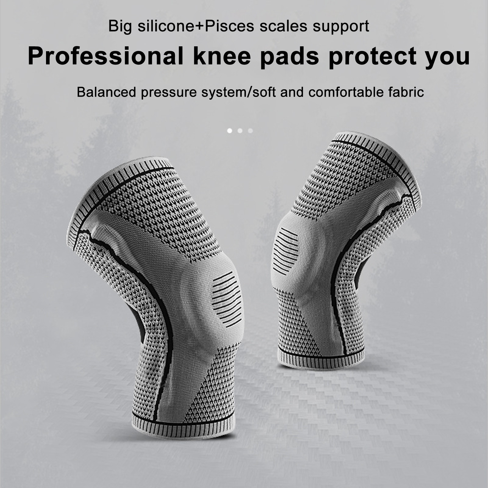 Tnobhg 1 Pair Running Cycling Sports Knee Pads Ultimate Compression ...