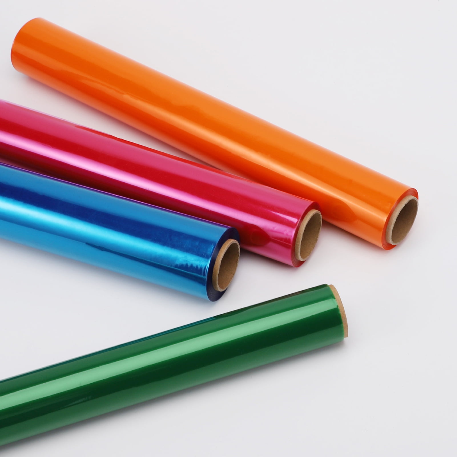 Tnobhg 1 Roll 40CMx30M Cellophane Wrapping Paper Colorful Waterproof ...