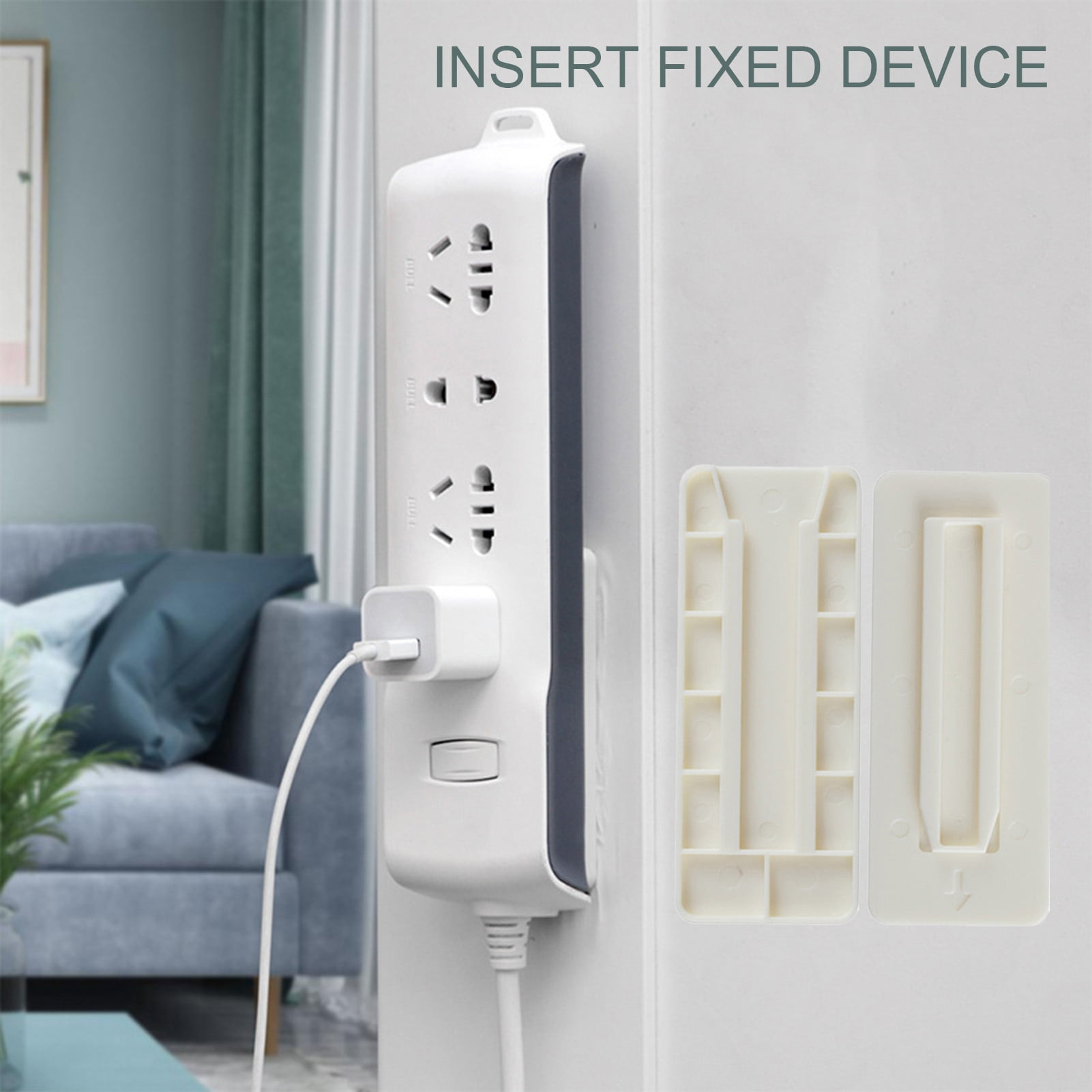 Tnobhg 1 Set Socket Holder Wall Mounted Socket Organizer Strong ...