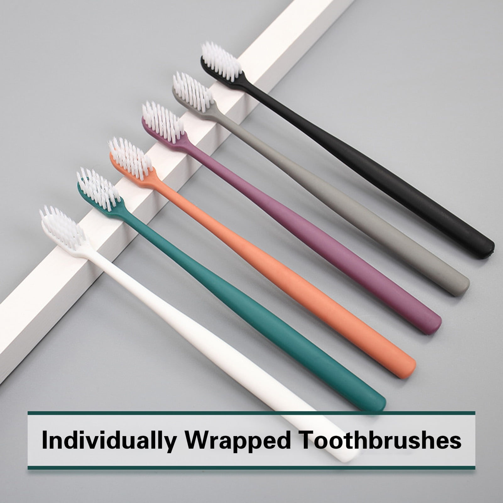 Tnobhg 10Pcs Disposable Toothbrushes Individually Wrapped Soft Bristles ...