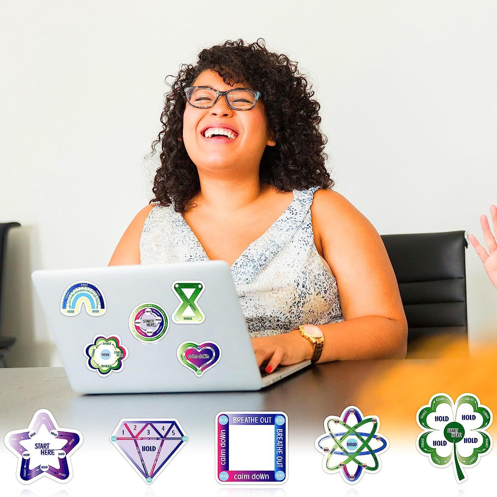 Tnobhg 10Pcs Fidget Sensory Sticker Textured Self-adhesive Waterproof ...