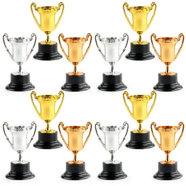 12-Pack Mini Trophies, Fake Plastic Film Movie Theater Statues for Kids ...