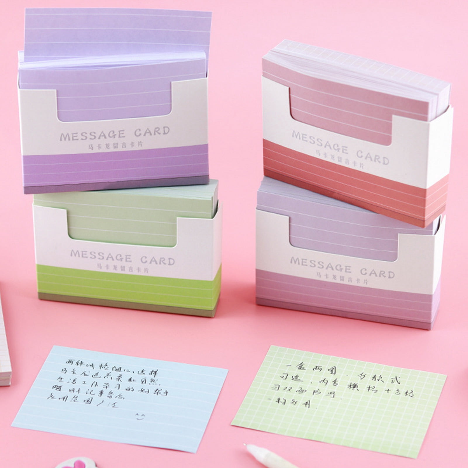 Tnobhg 150Pcs Colored Index Cards Non-Sticky Smoothly Writing Vibrant ...