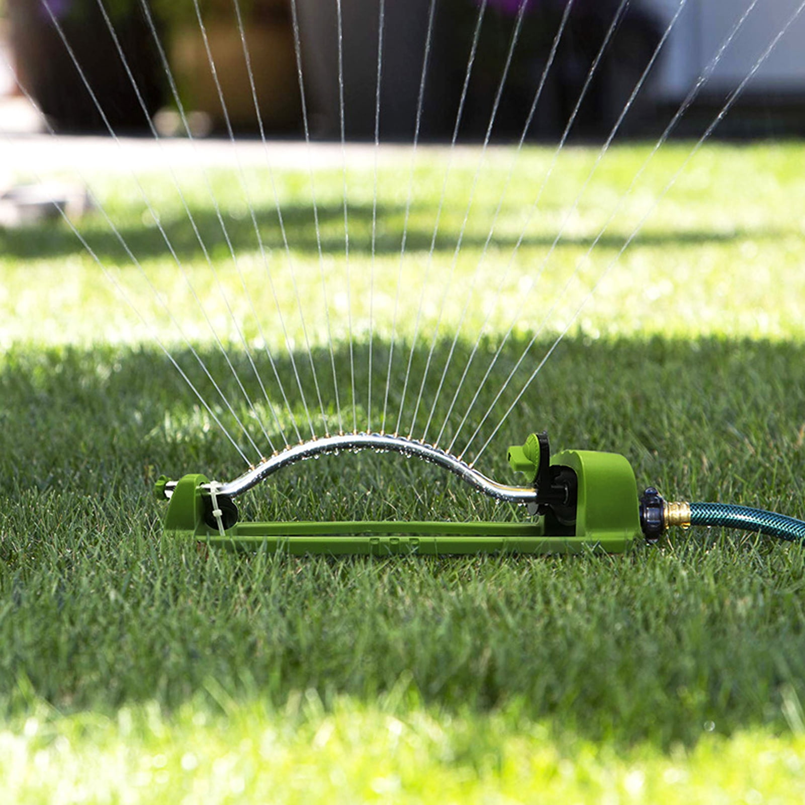Tnobhg 18Holes Auto-swing Sprinkler with 4 Different Spray Patterns ...