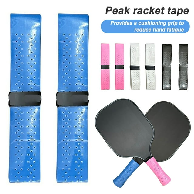 Tnobhg 2 Pcs Pickleball Paddle Grip Tape Faux Leather Overgrip Grip ...
