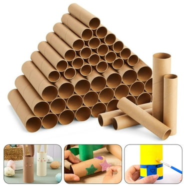 Bright Creations White Paper Cardboard Craft Tube Rolls (50 Pack ...
