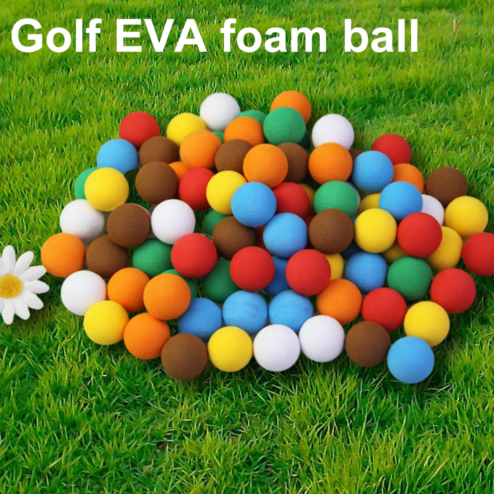 Tnobhg 40Pcs Colorful EVA Foam Golf Balls with 2.15cm Diameter Soft ...