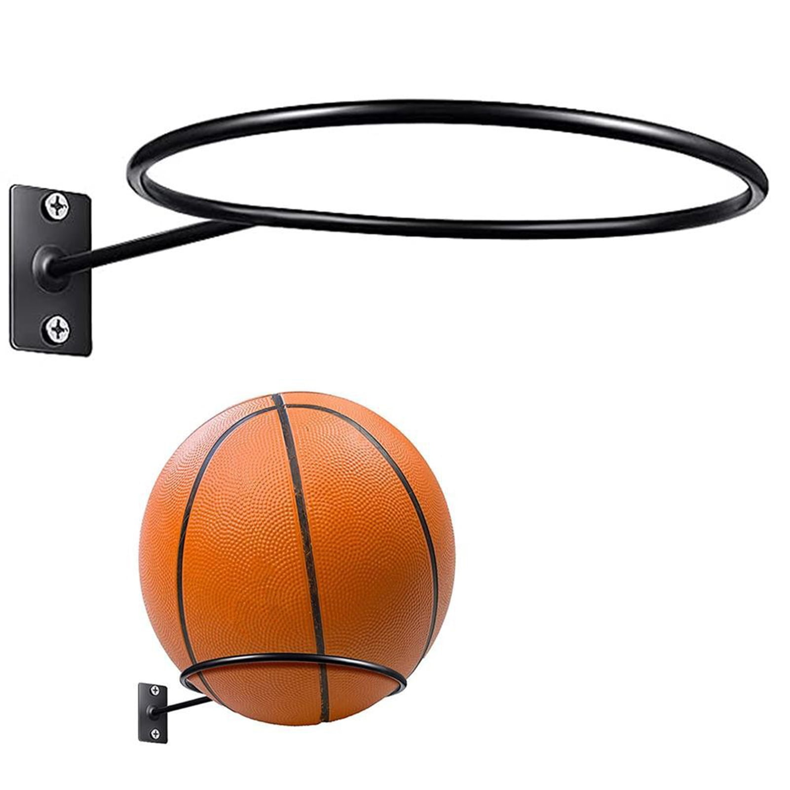 Tnobhg 4Pcs Wall Mount Ball Holder Multifunctional Football Basketball ...