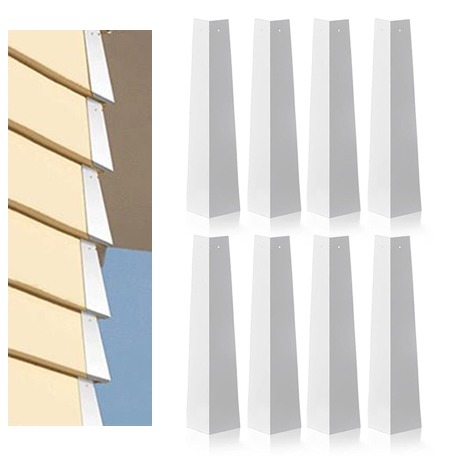 Tnobhg 8Pcs Aluminum Outside Siding Corner Caps Rustproof Corrosion ...