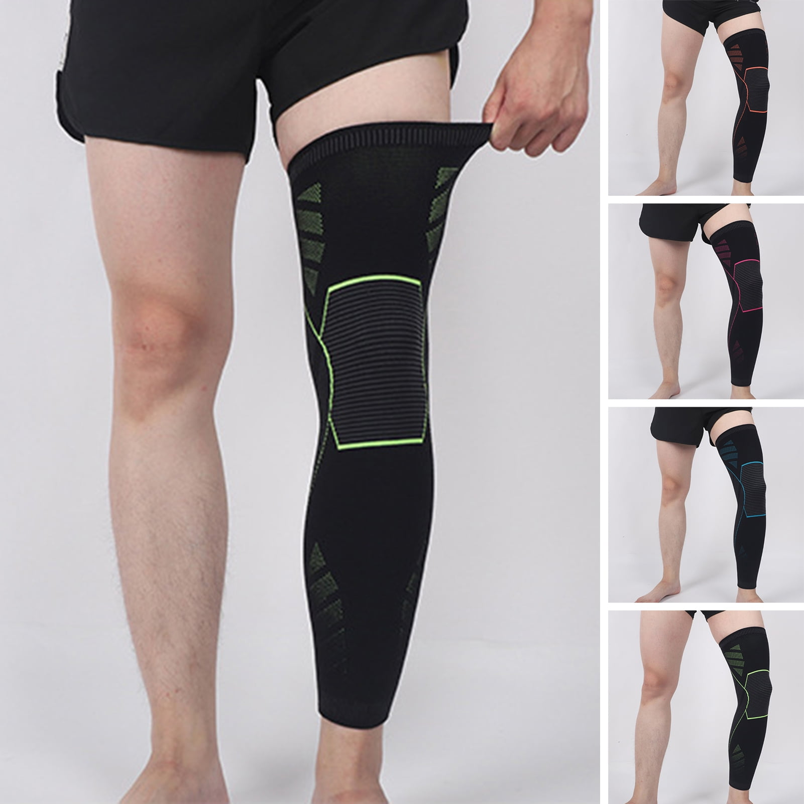 Tnobhg Breathable Nylon Knee Pads Keep Warm Pressure Fitness Long-tube ...