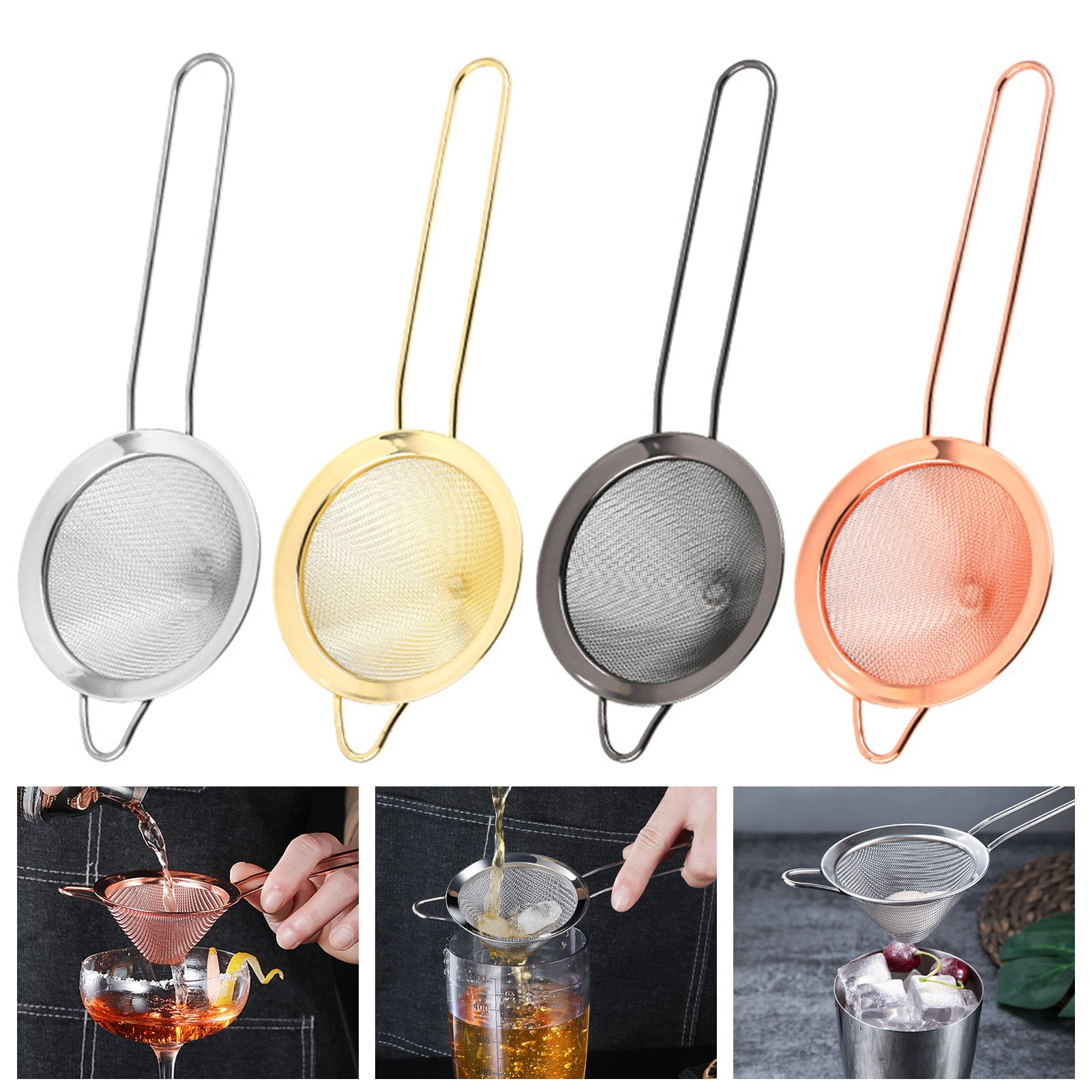 Tnobhg Cocktail Strainer Quick Filtration Reusable Not Easily Deformed ...
