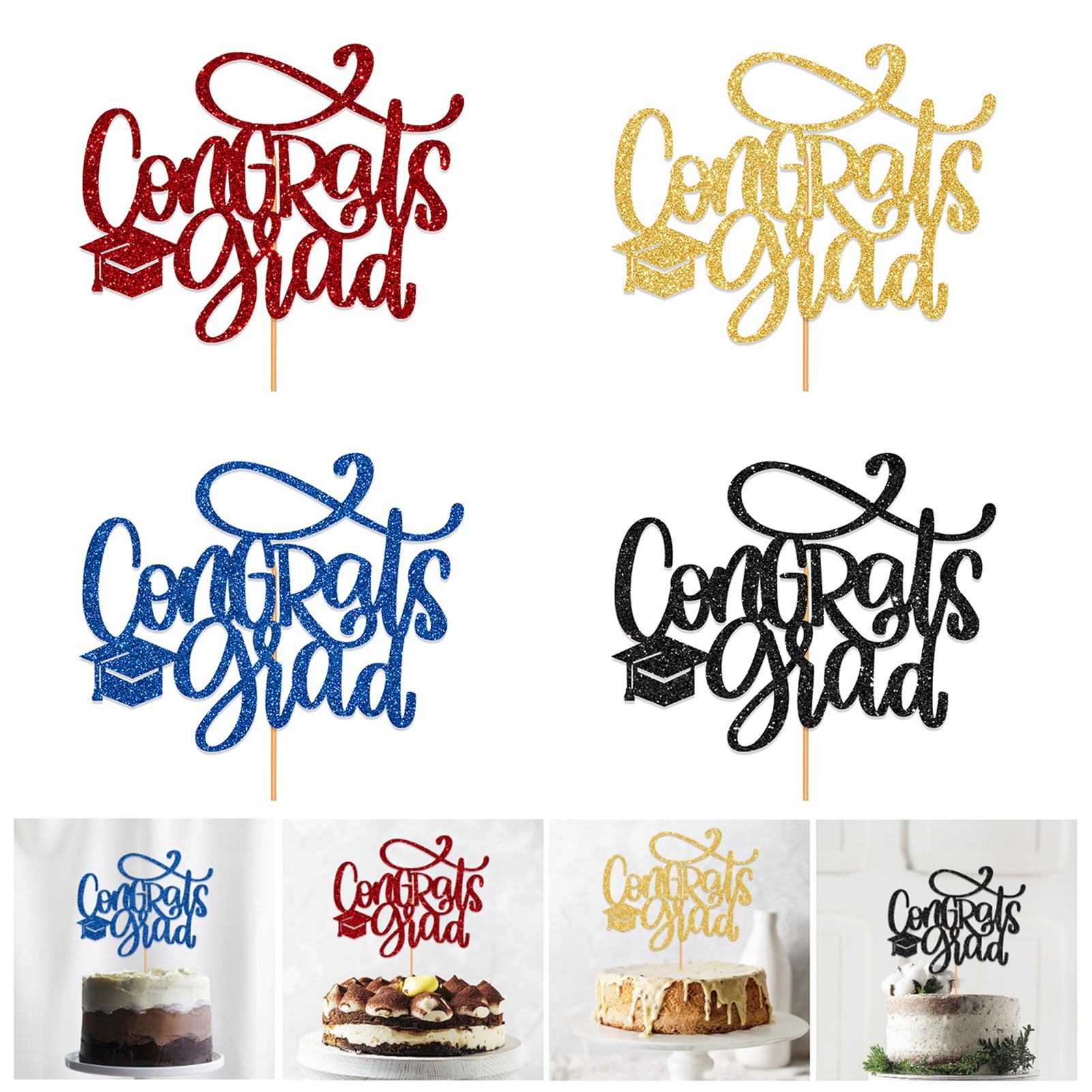 Tnobhg Congratulations 2024 Graduation Cake Topper Congrats Grad Cake ...
