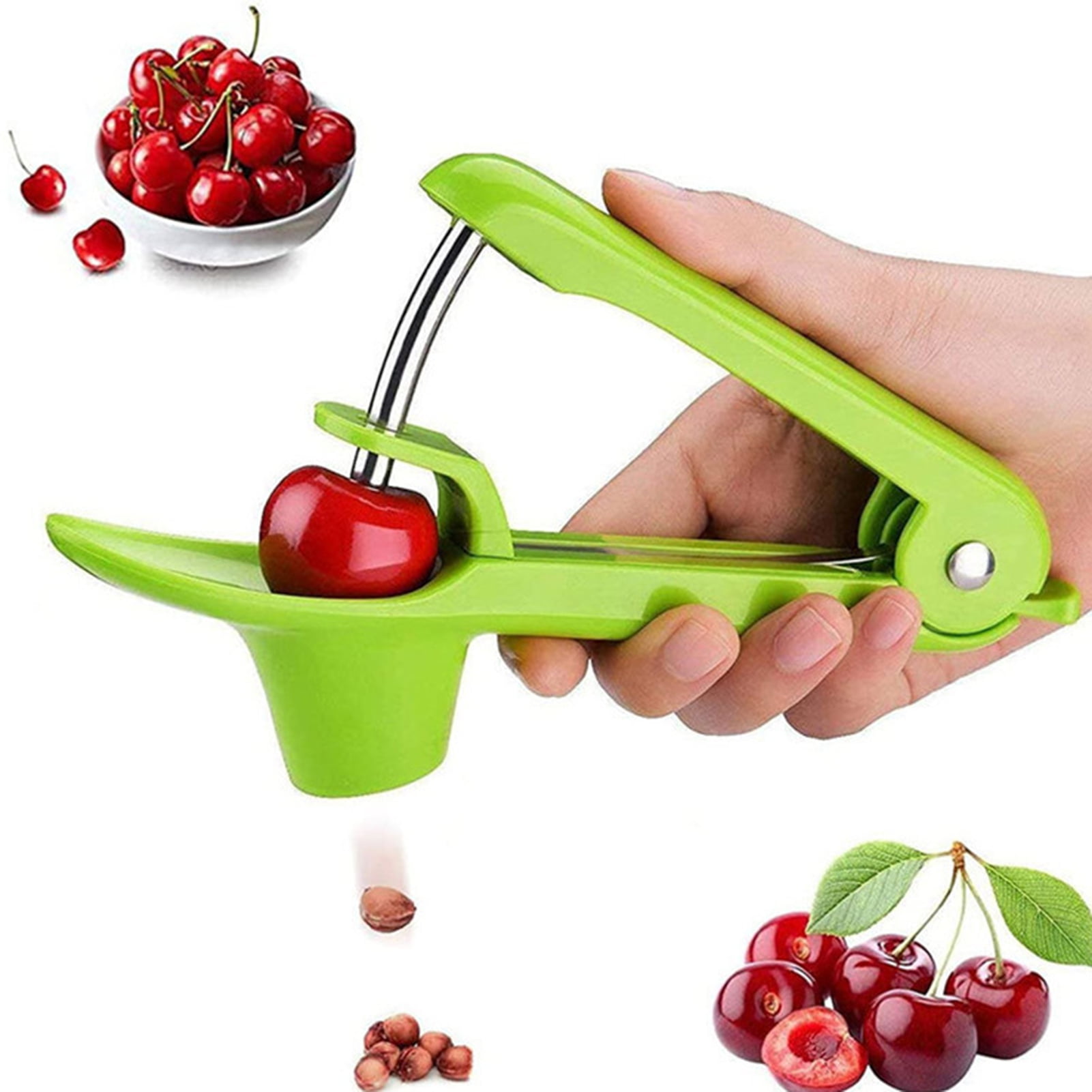 Tnobhg Corer Efficient Press Design One-Handed Cherry Pitter Tool ...