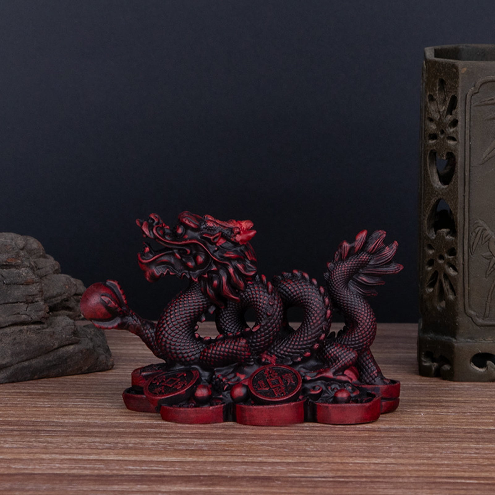 Tnobhg Dragon Ornament 2024 Year of The Dragon Attract Wealth and Good ...