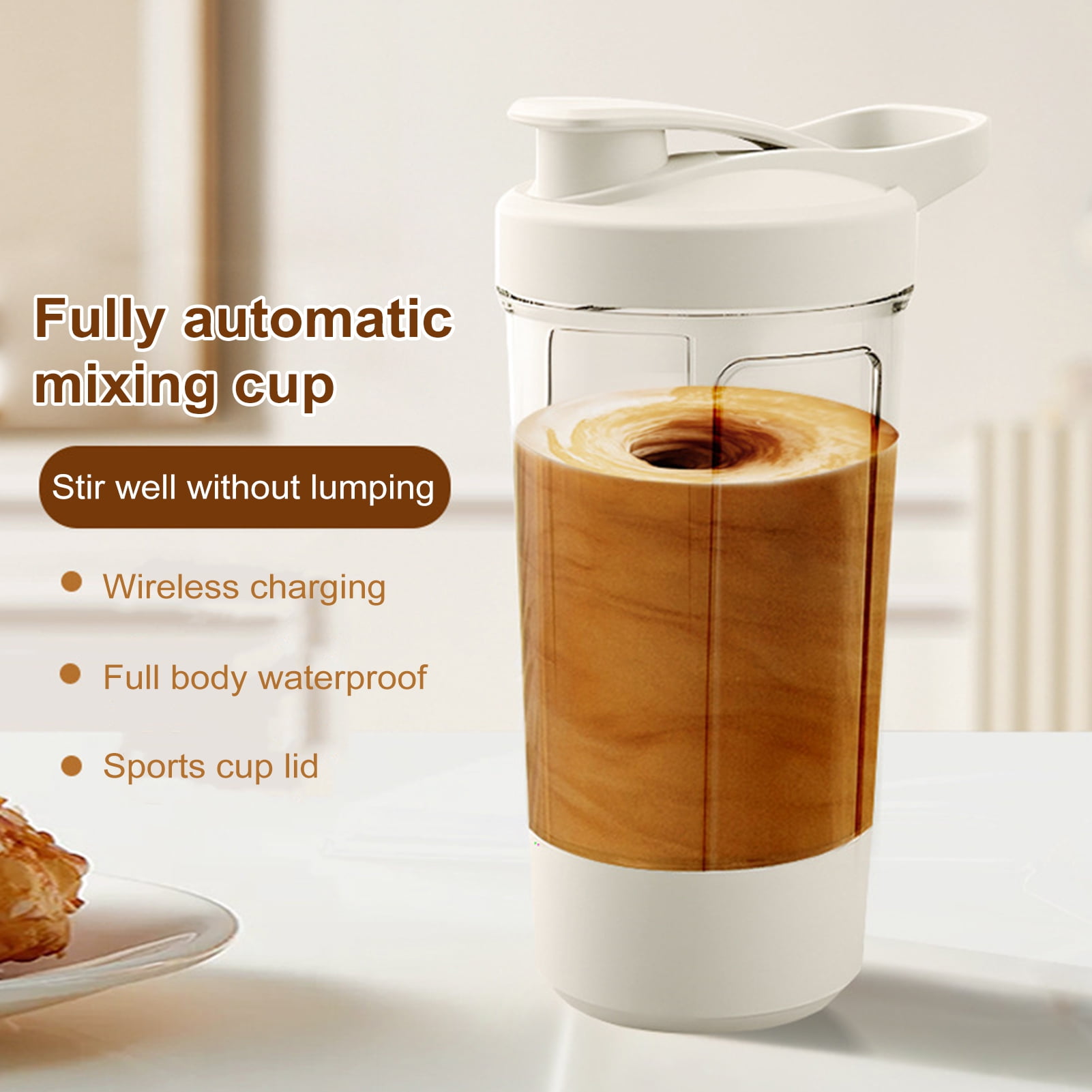 Tnobhg Electric Protein Shaker Bottle Instant Blending Mixer Cup for ...