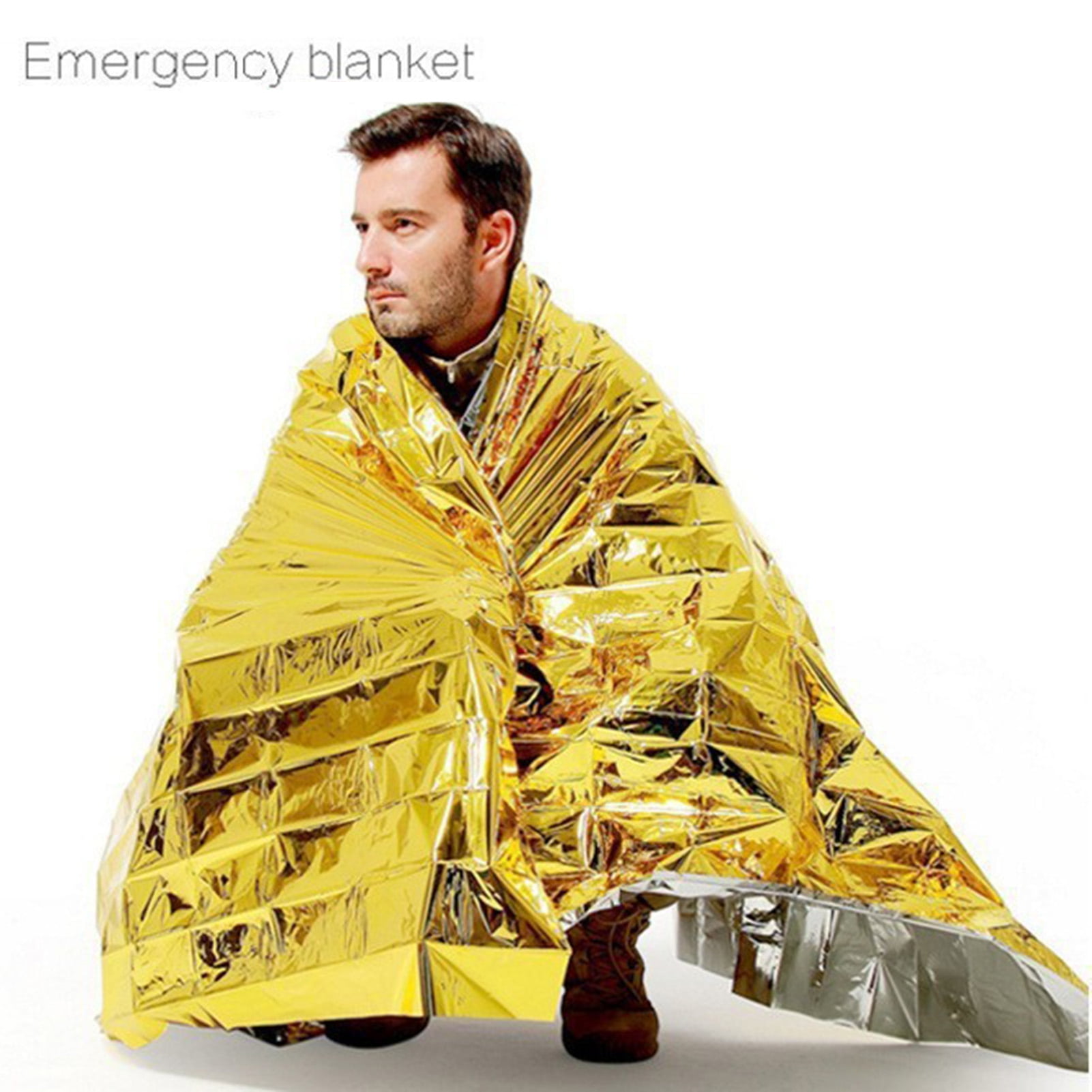 Tnobhg Emergency Thermal Blanket Portable Waterproof Survival Blankets ...