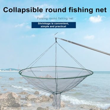 Ycolew 39.37" Portable Prawn Bait Crab Shrimp Net Drop Landing Fishing ...