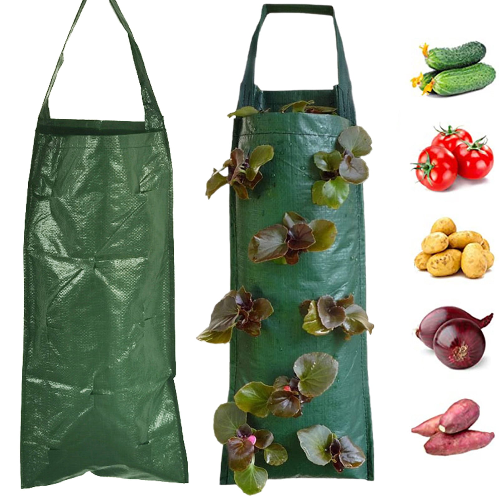 Tnobhg Hanging Strawberry Planter Bag Side Opening Design Non-Woven ...