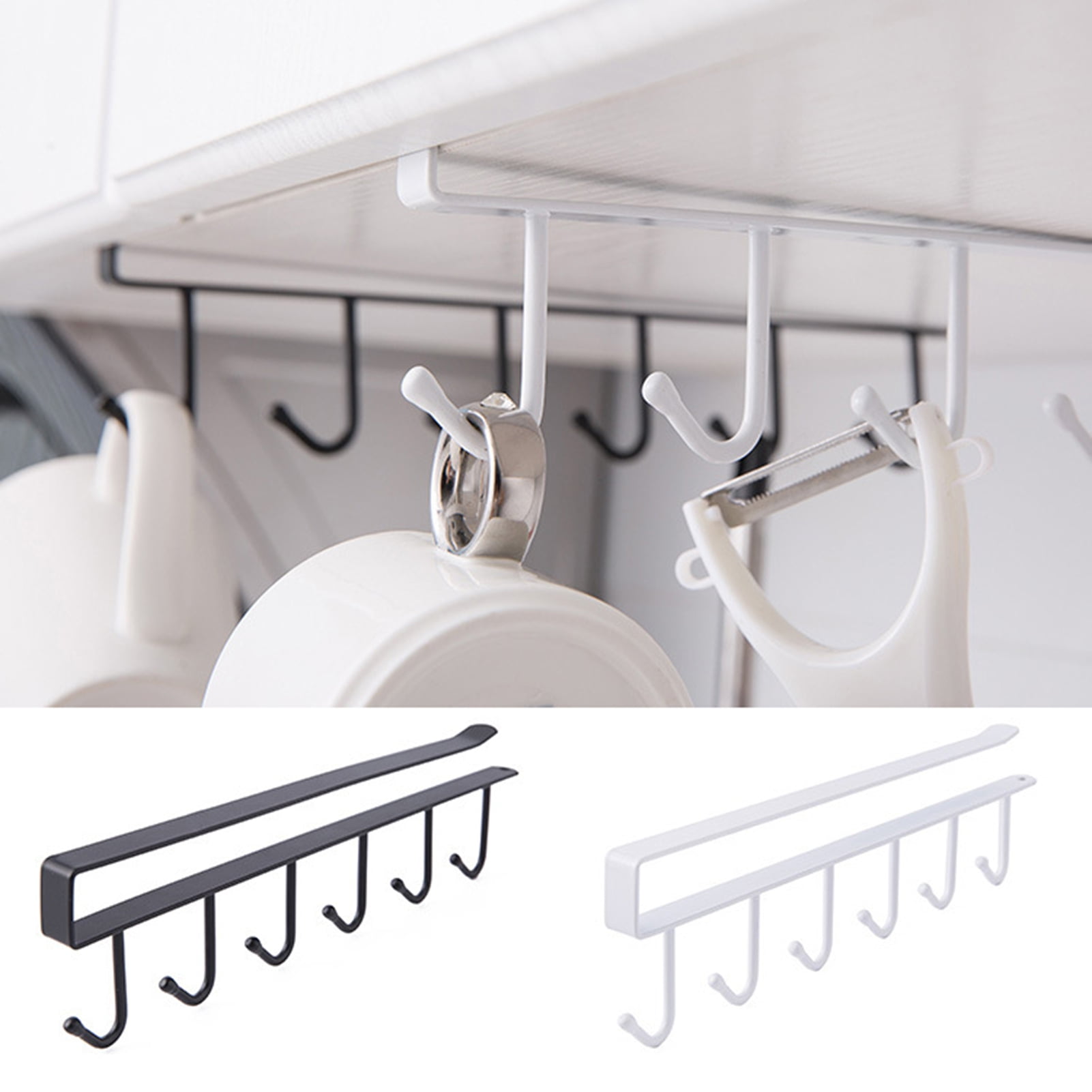 Tnobhg Kitchen Wrought Iron Storage Hanger Seamless Punch-free ...