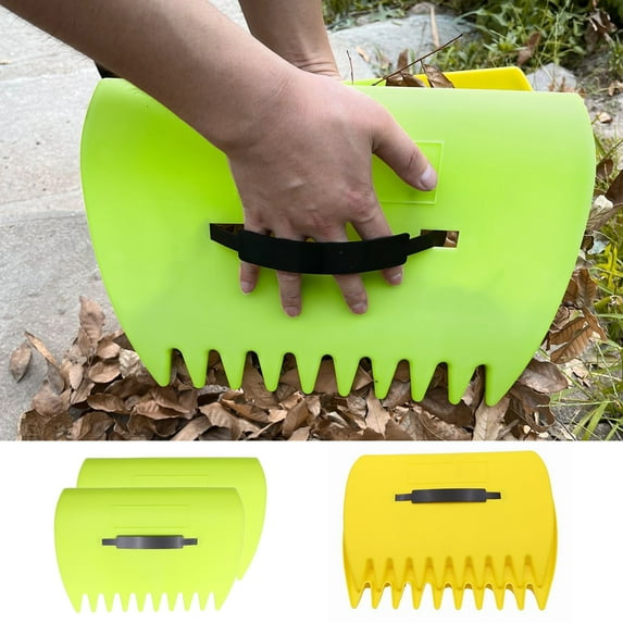 Tnobhg Leaf Rake Scoops Rubbish Leaf Collector Grabber with Claws ...