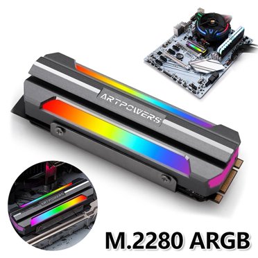 Acidalie M.2 SSD heatsink with Double Layer Aluminum and 4 Copper Heat ...
