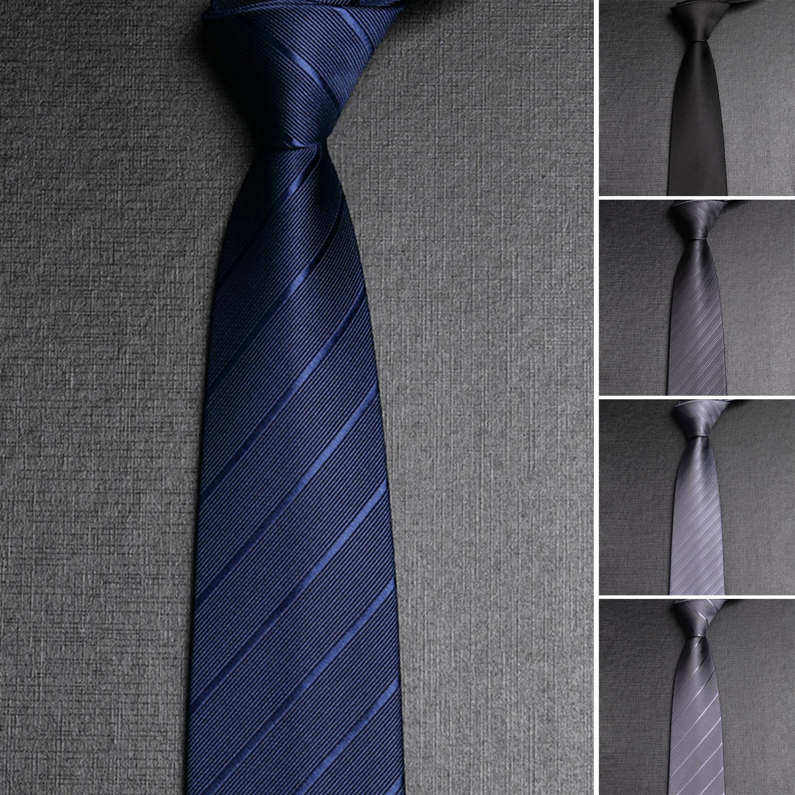Tnobhg Men Tie Business Tie Work Formal Occasion Stripe Silky Smooth ...