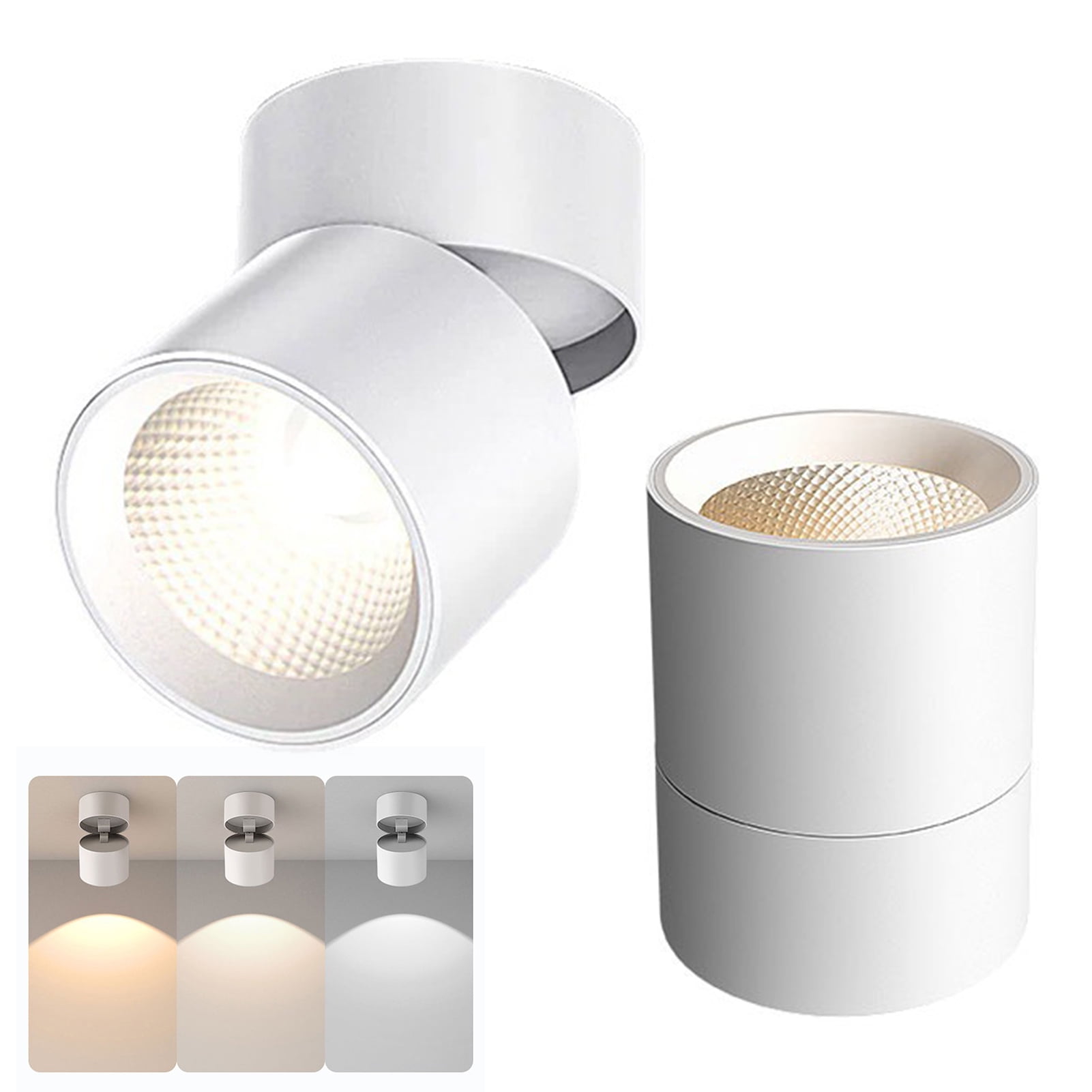 Tnobhg Modern Adjustable Angle LED Downlight Surface Mounted Spotlight ...