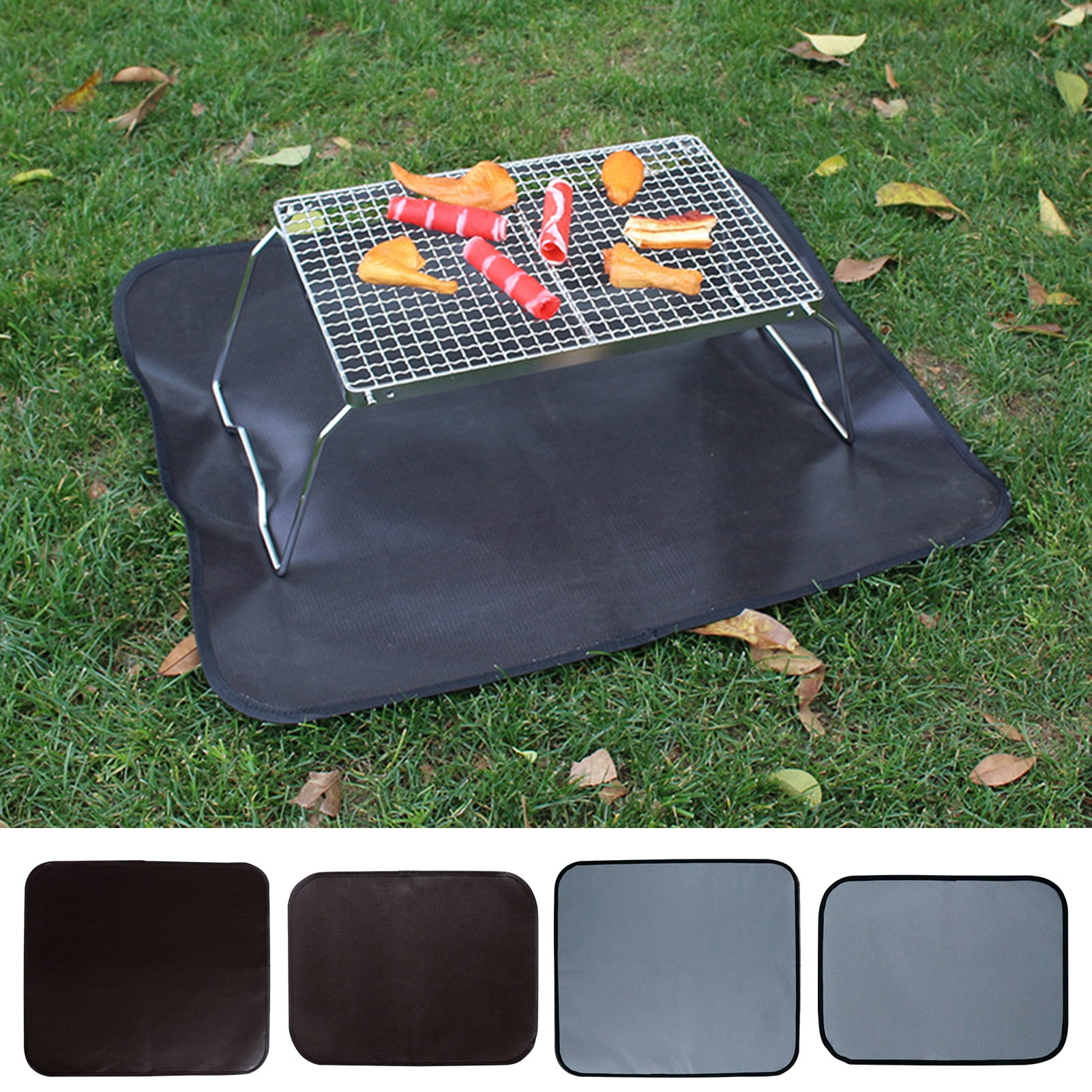 Tnobhg Outdoor Tabletop Grill Fireproof Mat Waterproof Heat-Resistant ...