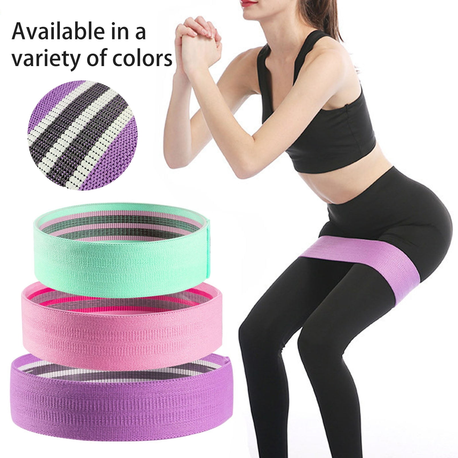 Tnobhg Resistance Band Legs Glutes Hip Building Lifting Stretch ...