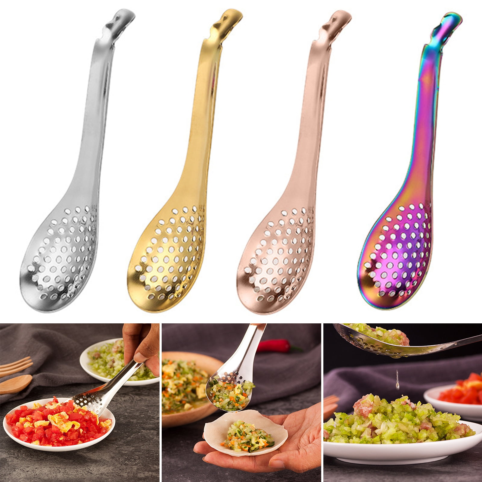 Tnobhg Slotted Spoon Food Grade Smooth Polished Heat Resistant No ...