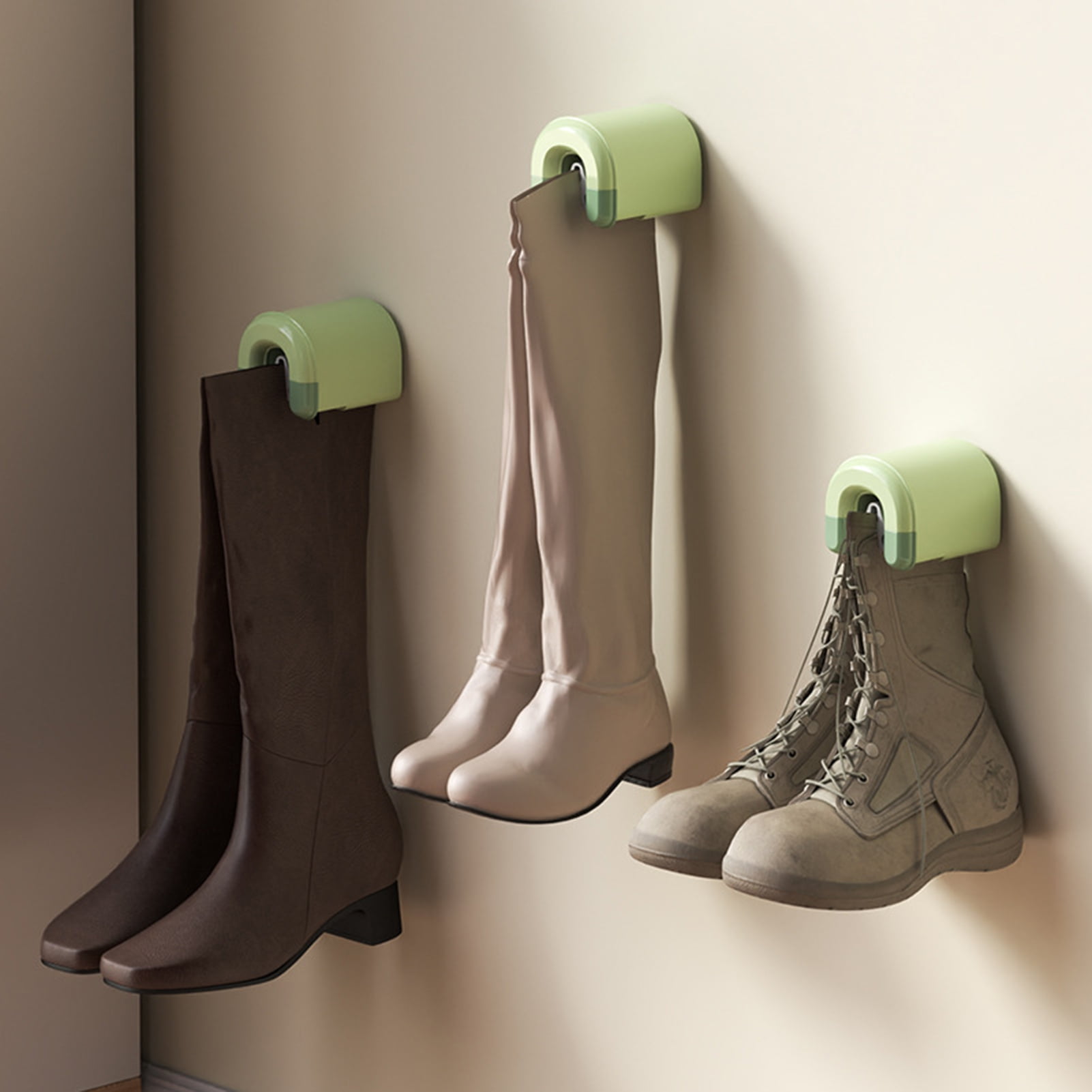 Tnobhg Wall Mount Boot Clip Modern No Drill Adhesive Space Saving ...