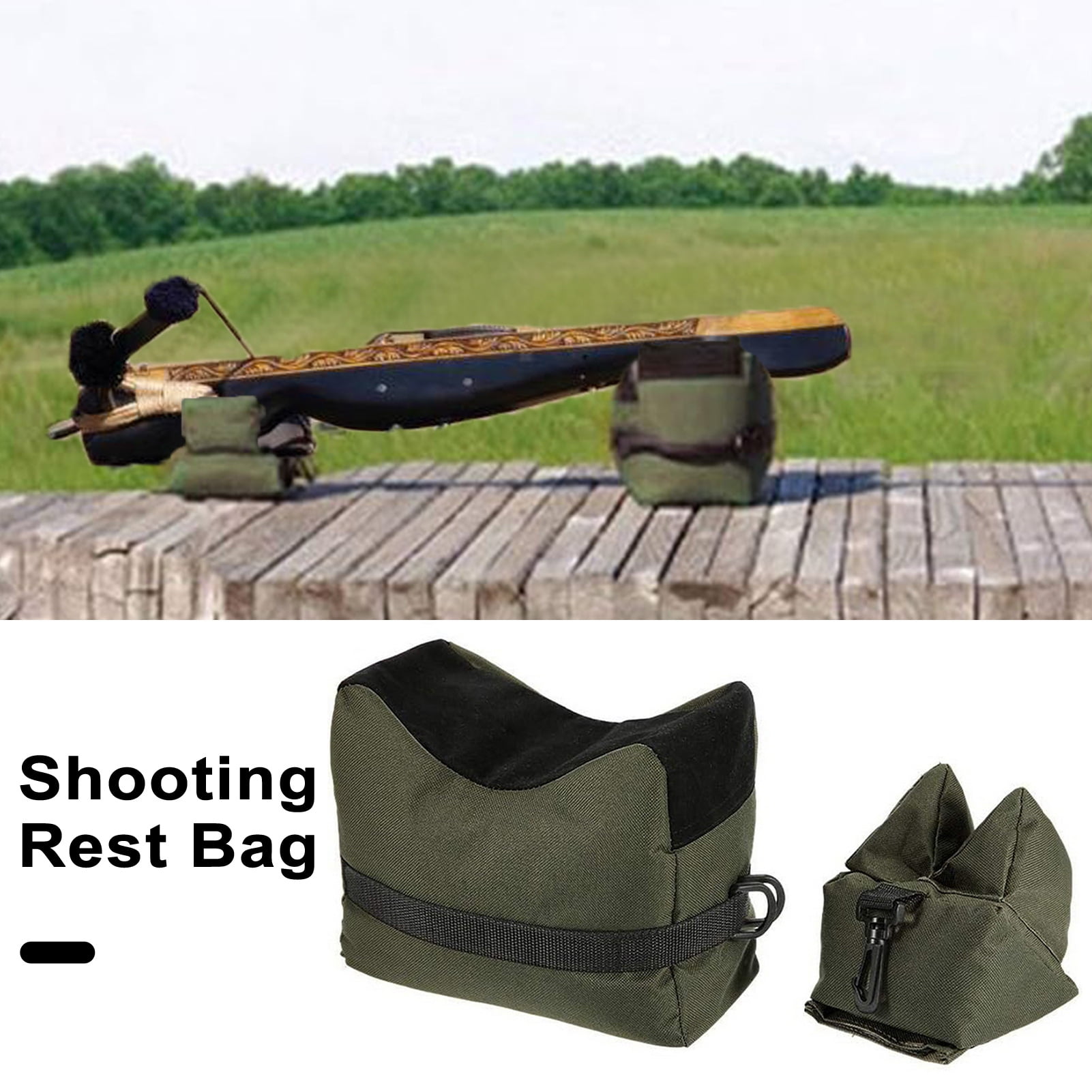 Tnobhg Waterproof Rifle Rest Bench Bag Set Oxford Cloth Non-Marring ...