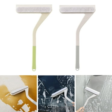 Baseboard Cleaner Tool 2 Reusable Cleaning Pads Handle No-Bending Mop ...