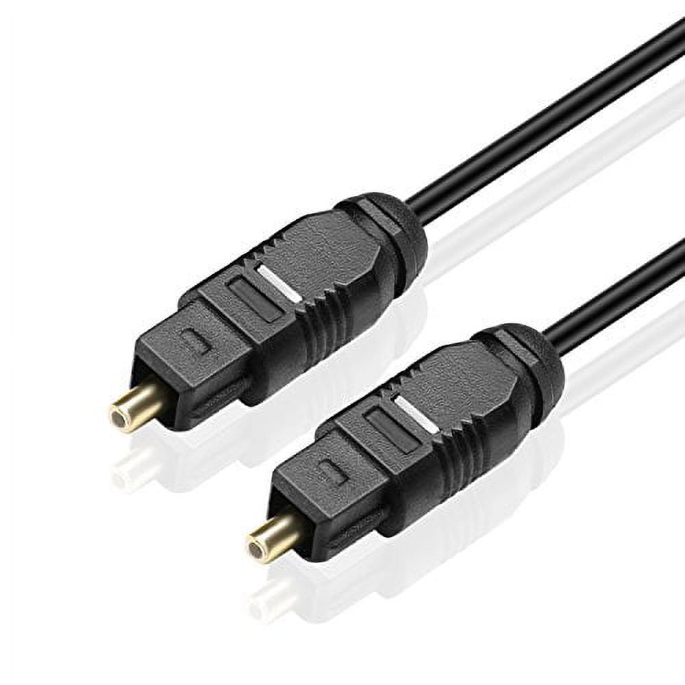 Digital Optical Audio Cable 10 Feet S/PDIF Fiber Optic Cable Toslink TV ...