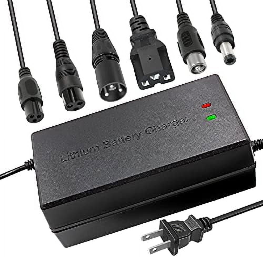Tnvodejo 54.6V 5A Li ion Battery Charger Multiple Plugs Battery Charger ...