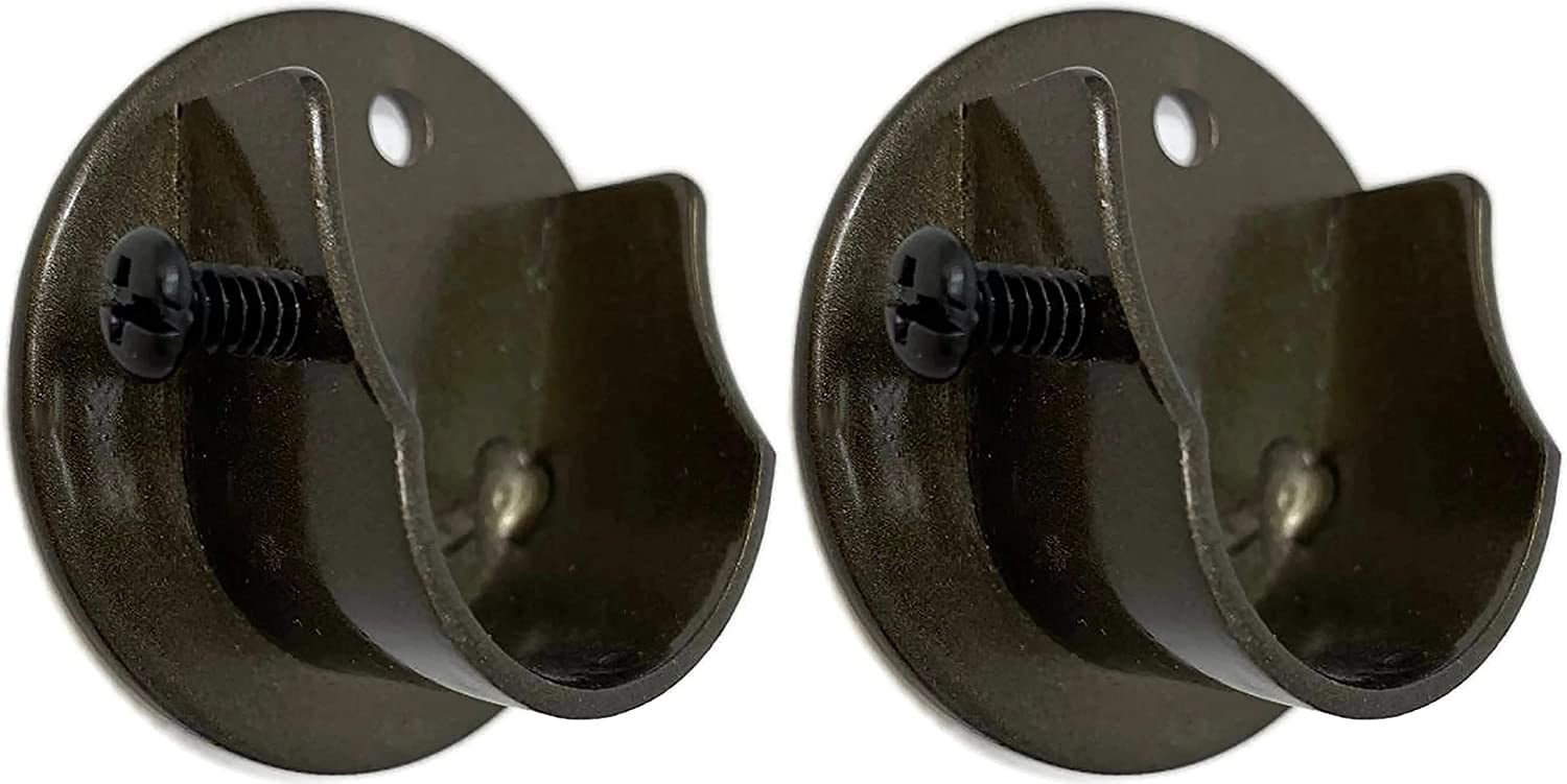 To 1-1/4" Inside Mount Curtain Rod Bracket Socket For Window Frame ...